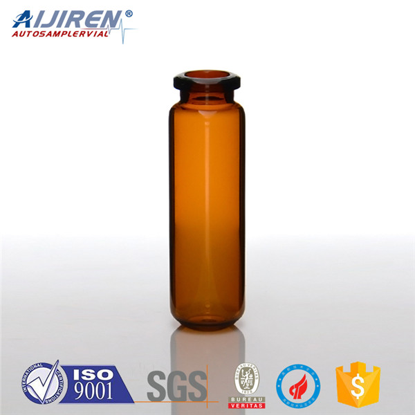 crimp 18mm gc glass vials for GC/MS with round bottom-Aijiren HPLC Vials